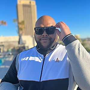 TOROE Eyewear Matte Black RANGE XL Frame Sunglasses Light Weight TR90 Frame, Polarized Polycarbonate Lens (Matte Black | Black Emblem, Black (C4))