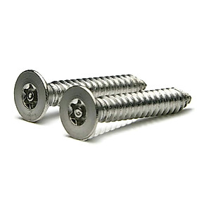 Torx w/Pin Tamper Proof Security Flat Head Sheet Metal Screws 18-8 Stainless Steel - #12 x 1-1/2 (T-25) Qty-25