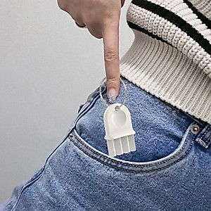 Engorgio Paper Towel Dispenser Key Universal Toilet Paper Dispenser Key Compatible for Paper Towel and Toilet Paper Dispensers Replacement Hard Plastic Waffle Toilet Paper Dispenser Key (5 pcs)