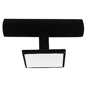 Super Z Outlet Black Velvet Hovering T-Bar Bracelet Necklace Jewelry Display Stand for Home Organization