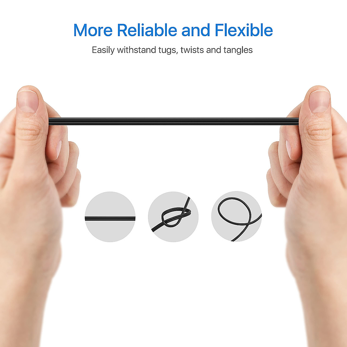 ZOSI 4 Pack 100ft (30 Meters) 2-in-1 Video Power Cable, BNC Extension Surveillance Camera Cables for Video Security Systems (Included 4X BNC Connectors and 4X RCA Adapters)