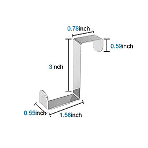 6 Pieces Stainless Steel Single Hook Baseball Caps Rack for Door Mounted Waterproof Stick on Hooks Strong & Durable Towel Rack Organizer Holder Racks