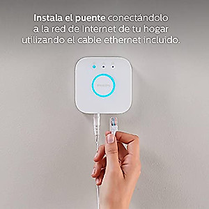 Philips Hue Bluetooth Gradient Ambiance Smart Lightstrip Starter Kit (6ft Base Kit + Hue Hub), White