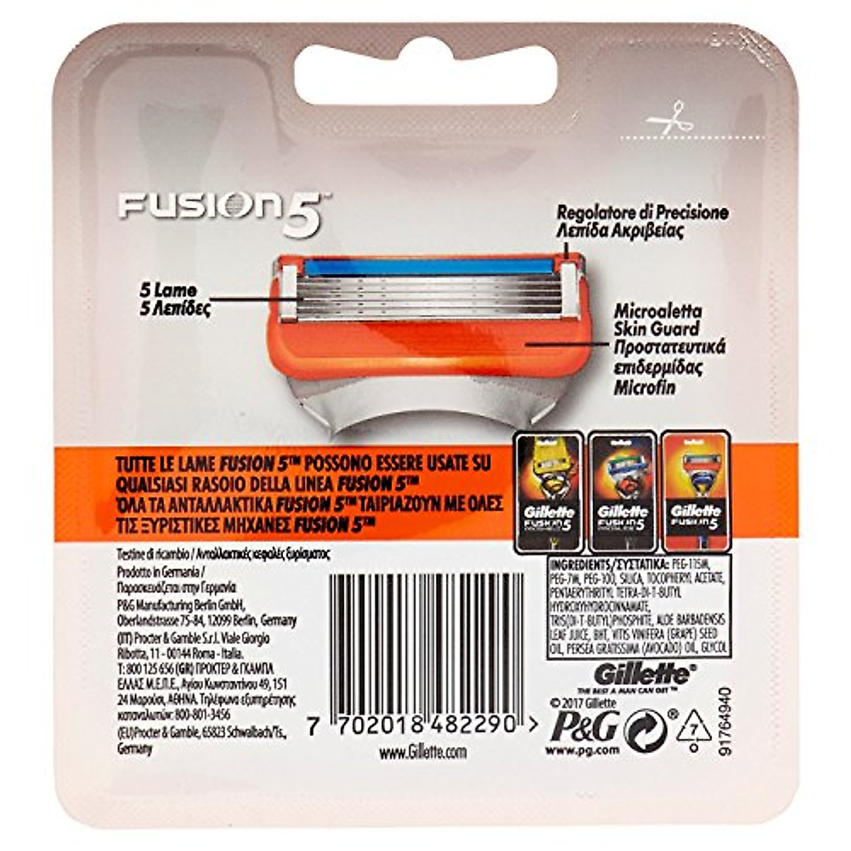 Gillette Fusion 5 Blades for Men Replacement