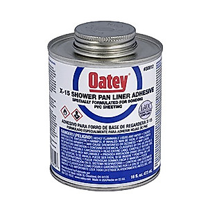 Oatey 30812 X-15 PVC Solvent with Dauber, 16-Ounce, White