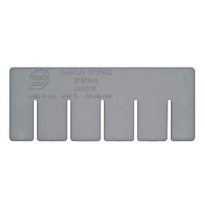 Quantum Storage Systems DS91035 Short Divider for Dividable Grid Container DG91035, Gray, 6-Pack