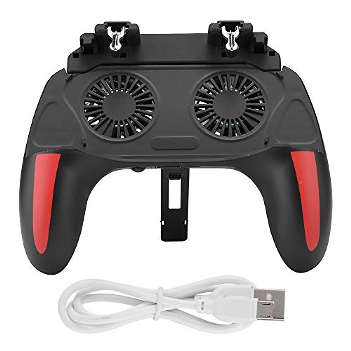 Smartphone Cooling Fans, Dual Cooling Fans, Mobile Phone Gamepad, Heat Dissipation Playing Games for Watching Film Smartphone(2500mah)
