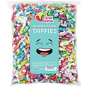 Candy Frooties - Taffy Roll Fruit Chews - Soft Chewy Frooties, Assorted Flavored Taffies, 3 LB Bulk Candy