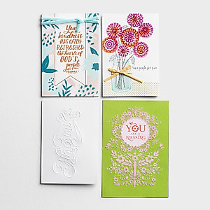DaySpring - Thank You - 8 Appreciation Greeting Card Assortment with Envelopes (J4526)