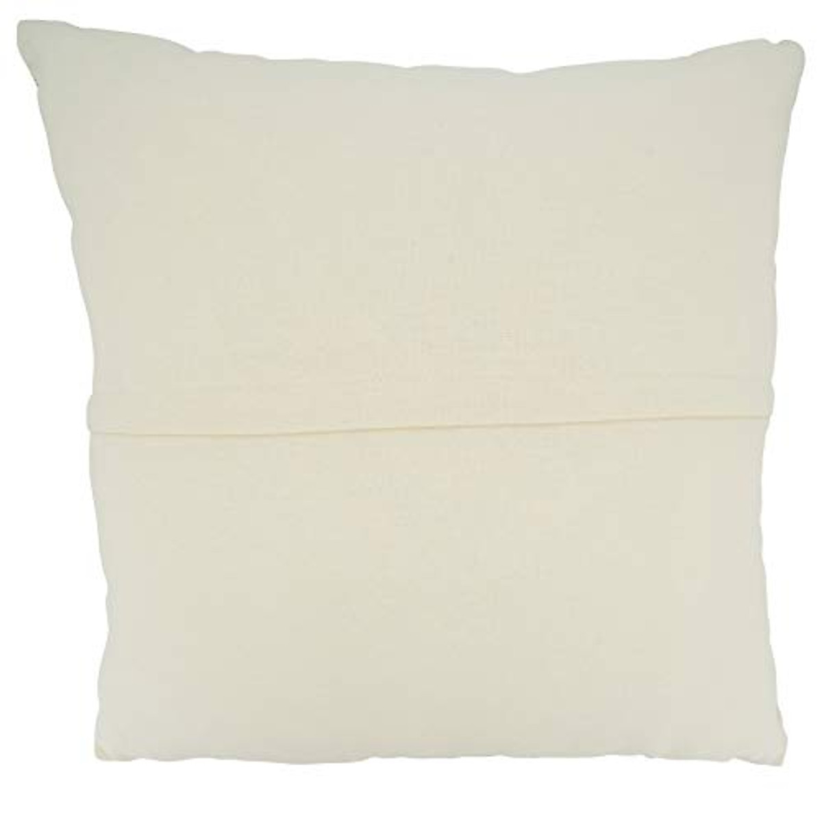 SARO LIFESTYLE Celeste Collection Woven Line Throw Pillow With Poly Filling, 22" x 22", Blue