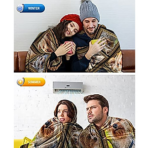 Yorkshire Terrier ​Blanket for Dog Lover, Fleece Throw Blanket for Couch Super Soft Cozy Bed Blanket Lightweight Plush Fuzzy Blankets and Throws for Sofa, 50 x 60 Inch