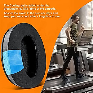SOULWIT Cooling-Gel Replacement Earpads for Sony WH-CH700N (WHCH700N) & MDR-ZX780 (ZX780DC)/MDR-ZX770 (ZX770BN ZX770BT), Ear Pads Cushions for MDR-10R (10RNC 10RBT) Over-Ear Headphones