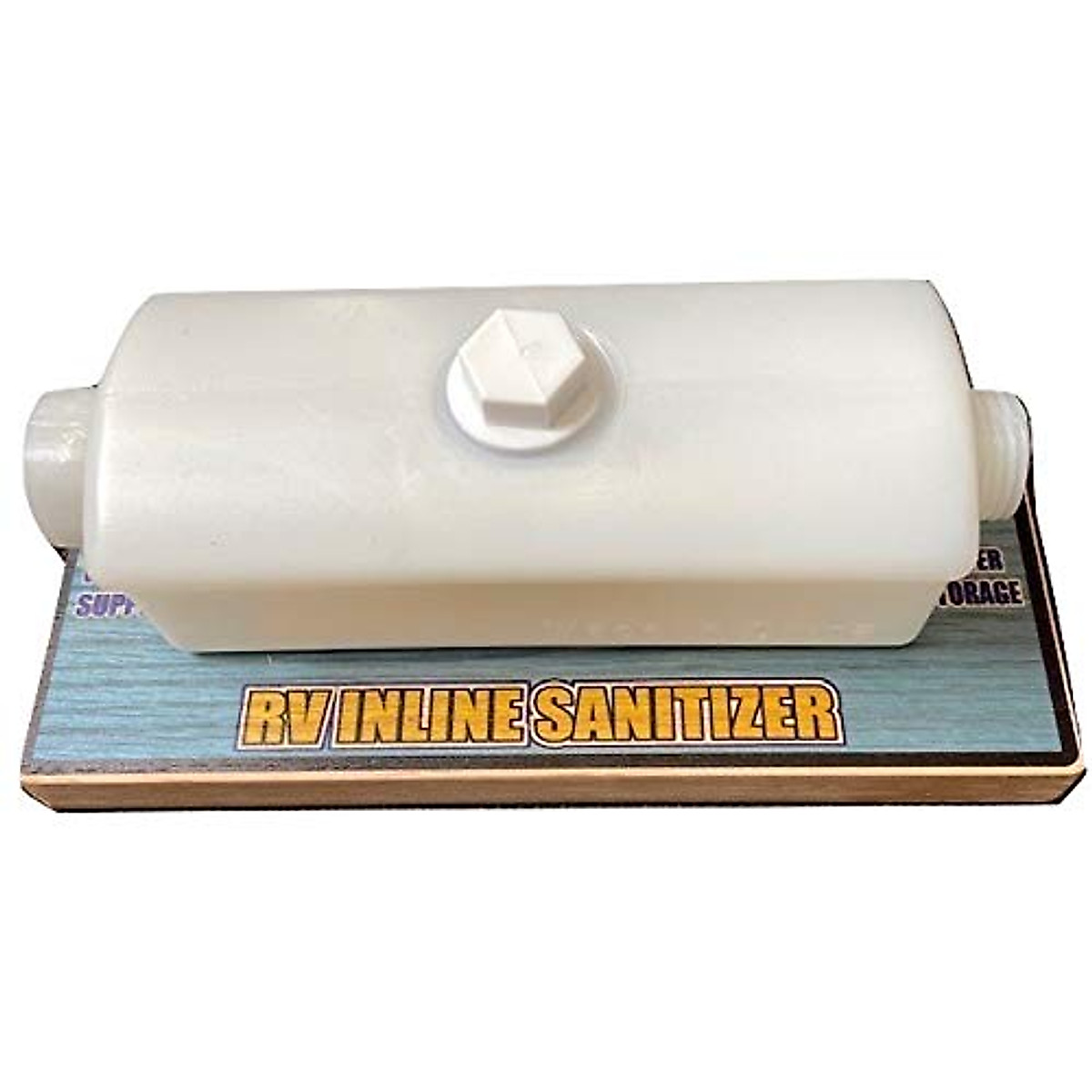 RV Inline Sanitizer - The Easiest way to HELP YOU disinfect your RV Fresh Water Tank, NO MESS, NO MOVING PART, just connect with the Hose and add Bleach