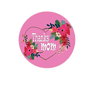 Remarkable Happy MotherDay Labels Stickers,2 Inch Best Mom Ever with Flowers Heart Gift Tag Wrap Stickers for Envelope Seals Card Boxes Party Favor Presents,Thanks Mom Stickers (252 Pcs)