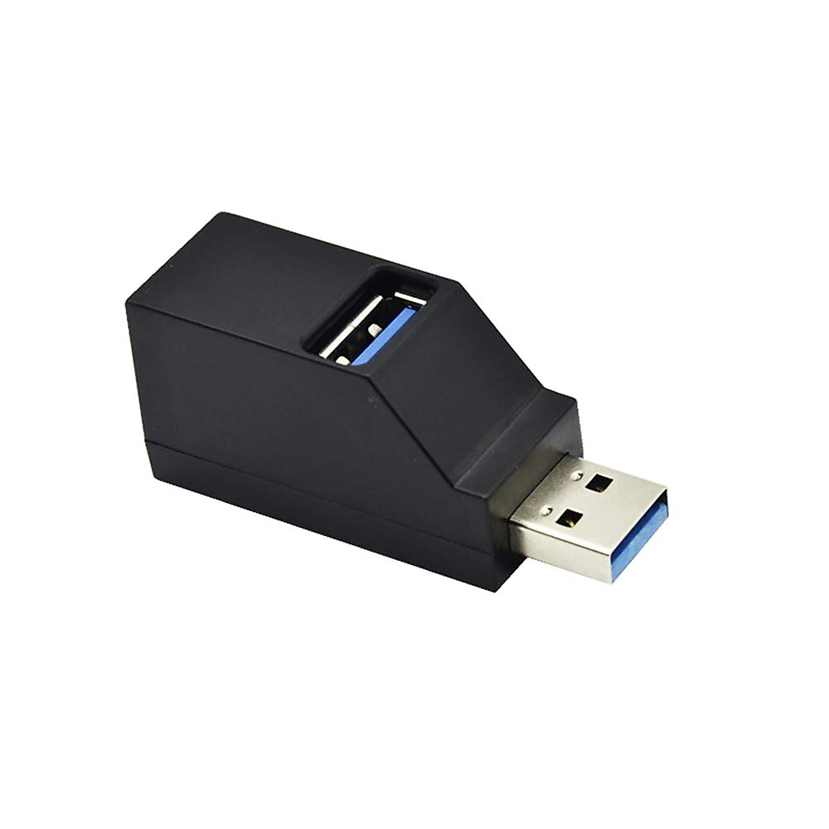 EXKOKORO 3-Port USB 3.0 Hub USB Extender USB Spliter, 2 x USB2.0/1 x USB 3.0 Mini Portable Fast High Speed USB Splitter Hub Transfer, Compatible with PC Laptop Computer Mac Windows