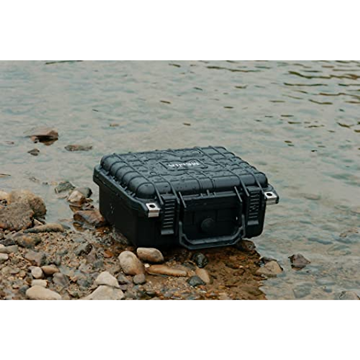 MEIJIA Portable All Weather IP67 Waterproof Protective Case,Hard Camera Case,Dry Case with Customizable Foam,Fit Use Of Drones,Camera,Equipments,10.62 x9.68x4.87inches,Elegant Black