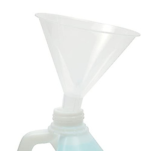 Built Industrial 2 Pack Refillable Plastic Gallon Jugs with Lids and Funnel, 4.9 x 5.3 Funnel