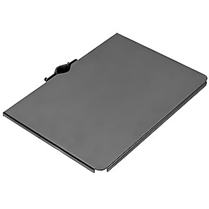 VIVO Universal Steel 14 x 10 inch Shelf Pole Mount for TV Cart, Speaker Stand, and More/Clamp-on Utility Storage Platform, Black, MOUNT-SF13P