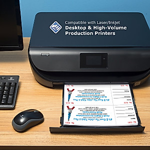 DocuGard Perforated Paper for Deposit Tickets, Raffle Tickets, and More, Tear-Away Stubs, 8.5 x 11, 24 lb, 4 Perfs, 500 Sheets, White (04289) (Pack of 5)