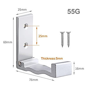 WeiLaiKeQi Folding Coat Hook Hanging Home Improvement Waterproof Hat Utensils Wall Hooks Foldable Hooks for Windows Robe Jackets Outdoor Bag, Silver