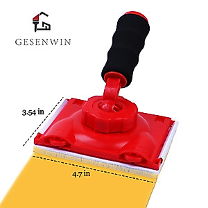 GesenWin ‎GRSL43 Paint Edger Trimmer with 2 Replacement Pads | Improved Guide Wheels | Edge Painting Tool for Walls, Ceilings, Corners & Trims | Paint Pad Applicator, Edge Trimmer & Paint Edger Tool