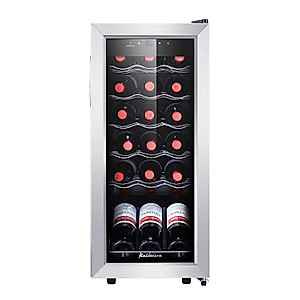 Kalamera KRC-18SS Freestanding Wine Cellars, Black