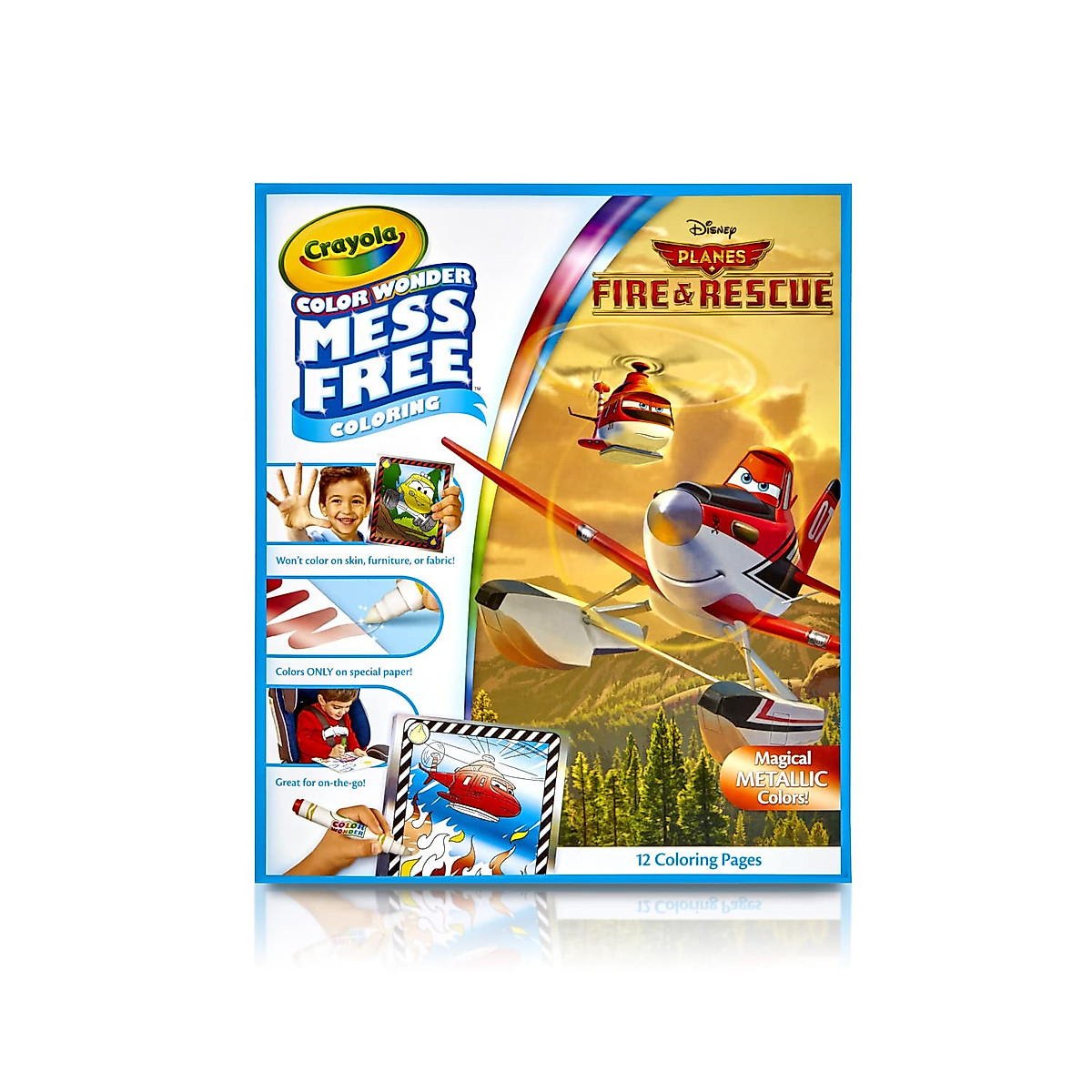 Crayola Planes Fire and Rescue Color Wonder Refill, 12 Mess Free Coloring Pages, Gift for Kids