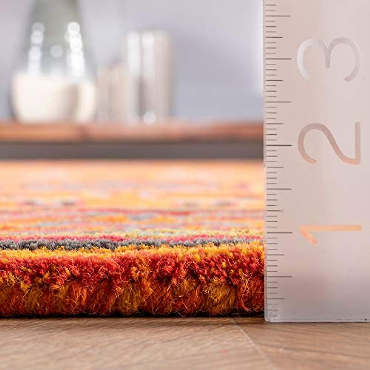 nuLOOM Montesque Hand Tufted Wool Area Rug, 8' 6" x 11' 6", Orange