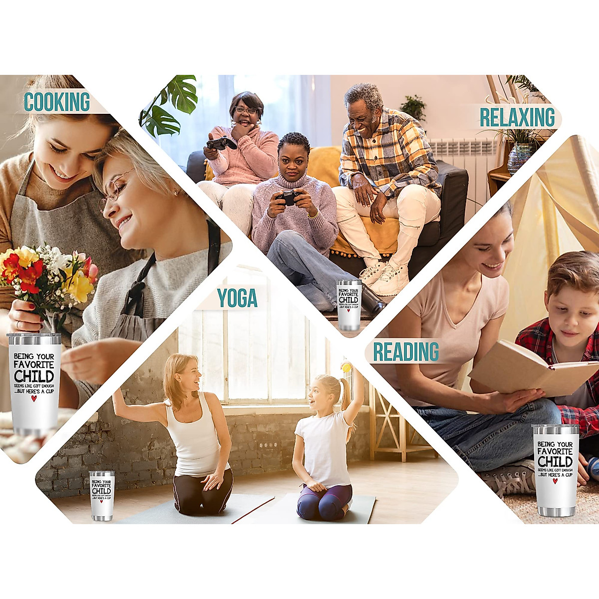 Father's Day Gifts For Dad, Mother's Day For Mom, Grandpa, Grandma Birthday, Christmas, Mothers Day, Father's Day Gifts, New Father Gifts For Men, New Mom Gift For Women, 20 Oz Stainless Steel Tumbler