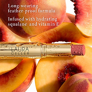 LAURA GELLER NEW YORK Jelly Balm Moisturizing Tinted Lip Balm - In the Buff - Hydrating Vitamin E - Semi-Shine Finish