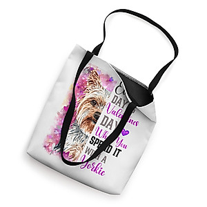 Womens Yorkie Valentines Day Mom Dogs Mother Cute Pink Tote Bag