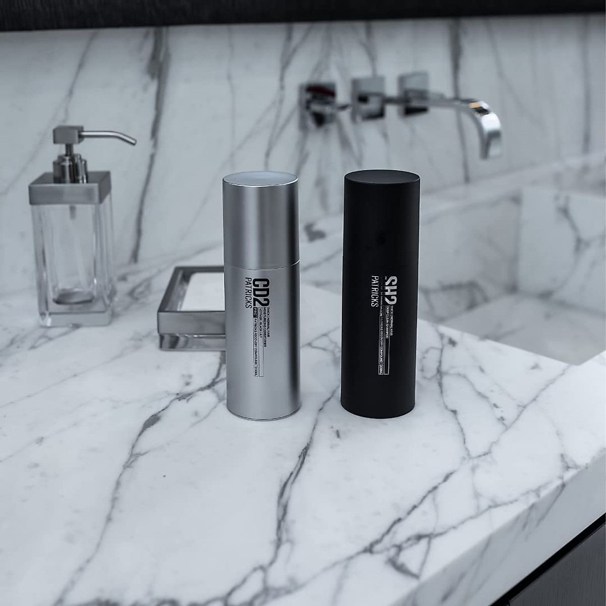 PATRICKS | SH2 Deep Clean Shampoo for Men | Washes Product Build Up, Protects and Strengthens Hair | DHT Blocker | For Normal to Thick Hair | 200ml