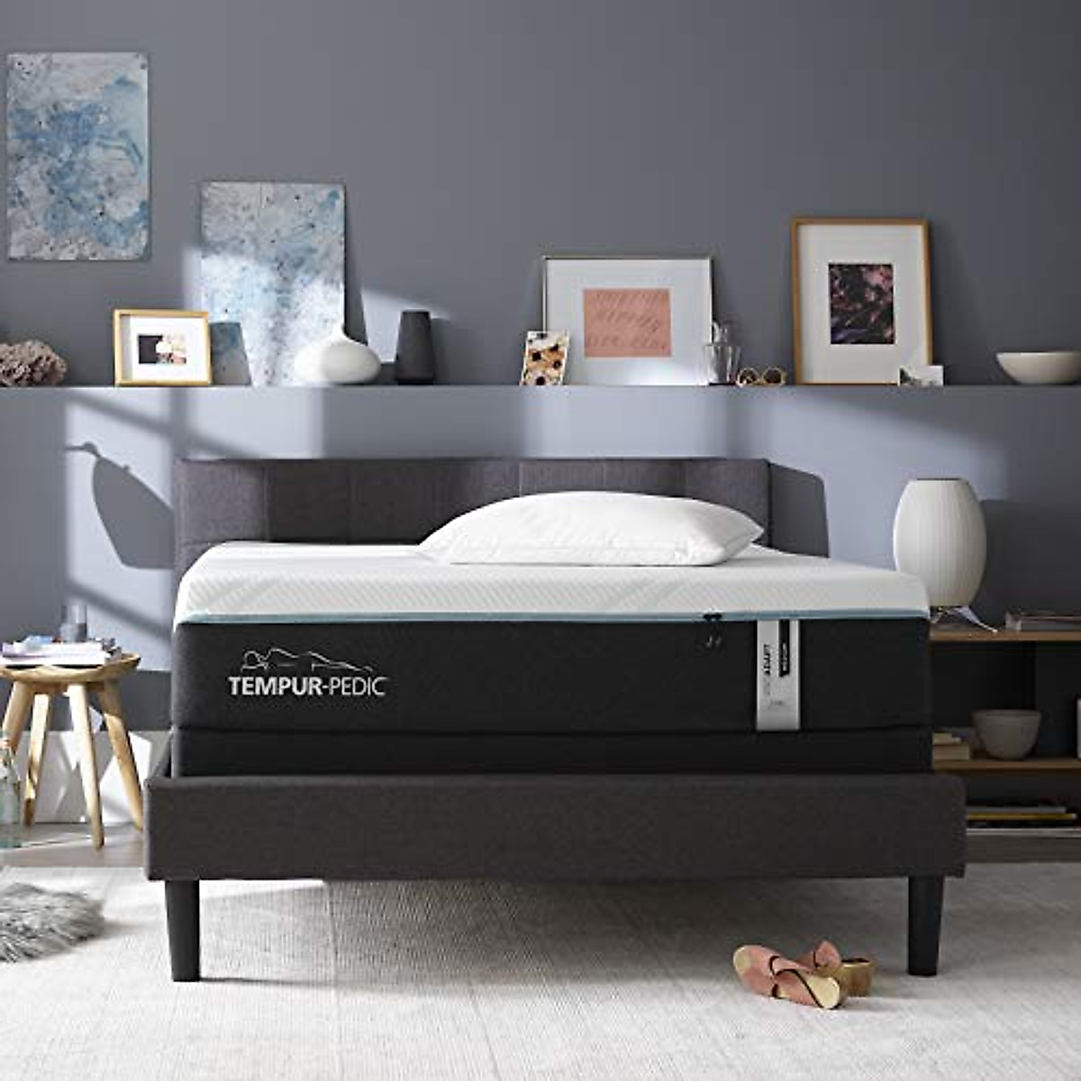 Tempur-Pedic ProAdapt 12" Spring and Memory Foam Supportive Mattress with Cooling Cover, Hybrid Memory Foam Mattress with Spring Coils, Queen