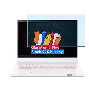 Vaxson Anti Blue Light Tempered Glass Screen Protector, compatible with Acer ConceptD 7 Ezel Pro CC715-71-71P-91P 15.6" Visible Area, 9H Film Protectors [ Not Full Coverage ]