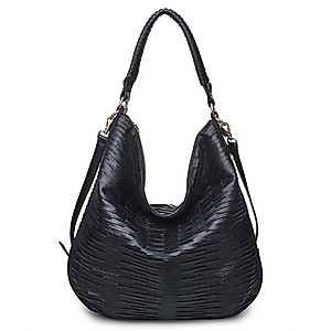 Urban Expressions Geneva Hobo Handbag (Black)