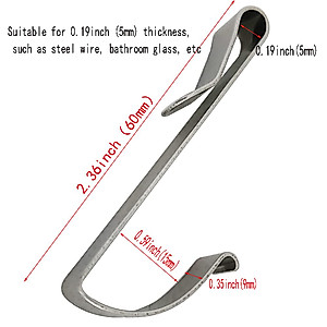 glrovazas Snap On Hook 20 Pcs Wire Rack Hook,J Shaped Hook,Heavy Duty S Hook, Hanging,J Rail Hooks,Wire Shelving Accessories