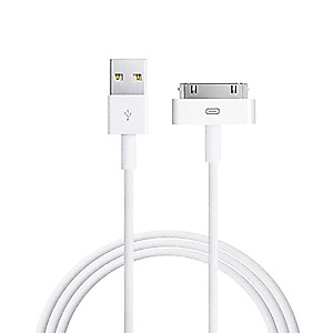 kiidoo Charging Cable, 10ft 30 Pin to USB Charger Cable Charge Cord for iPhone 4/4s, iPhone 3G/3GS, iPad 1/2/4, iPod [White]