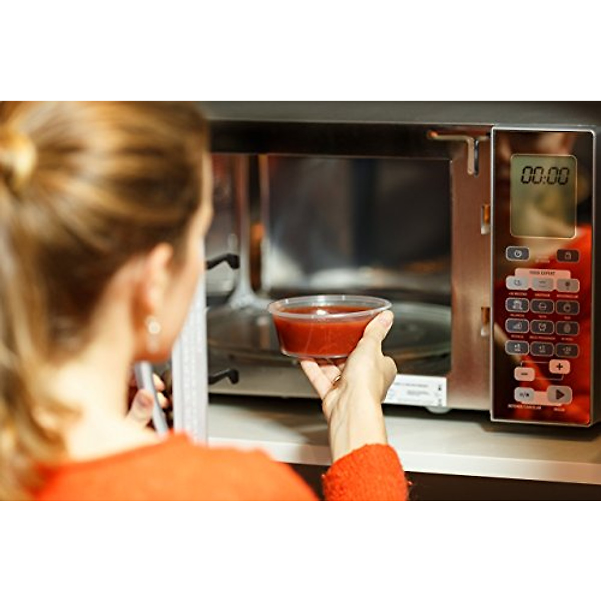 8 oz Plastic Containers with Lids (50 sets) - Food Storage Containers Great for Slime, Party Supplies, Meal Prep and Portion Control - Leakproof and Microwave Safe BPA Free 8oz Plastic Jars with Lids