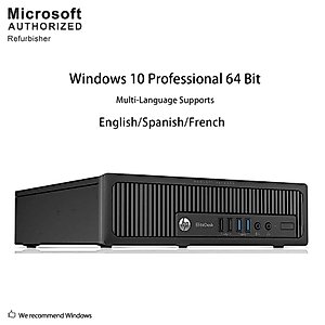 HP EliteDesk 800 G1 USFF Desktop PC Computer Package, Intel Quad Core i5 up to 3.6GHz, 16G DDR3, 512G SSD, USB 3.0, VGA, DP, 20 Inch LCD Monitor(Brands May Vary), Keyboard, Mouse, Win 10 Pro (Renewed)
