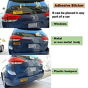 TOTOMO 2pk Vehicle Speed is Monitored by GPS Speed Limits are maintained Sticker 10"x3.5" Highly Reflective Premium Quality Car Safety Caution Sign #SDM-14