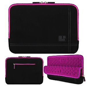 Water Resistant Neoprene 15 inch Laptop Computer Sleeve Bag for HP Pavilion 15.6, HP Envy/OMEN, LG Gram 15Z990, Lenovo Flex