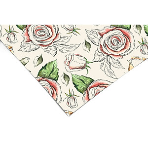 Watercolor Roses Contact Paper | Shelf Liner | Drawer Liner | Peel and Stick Paper 545 18in x 24in (2ft)