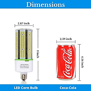 TJBB 2 Pack 100W Led Corn Cob Light Bulb, E26/E39 Base led Bulb (250-400W MH/HPS Replace) Indoor Outdoor Lighting for Garage Warehouse High Bay Parking Lot Wall Pack
