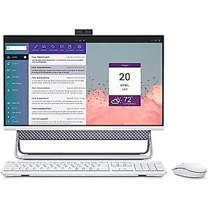 Basrdis Latest_Dell Inspiron 24 5000 All-in-One A-Frame Stand, 23.8" FHD Anti-Glare Infinity Touch, Intel Core i7-10510U, 16GB, 512GB SSD, Windows 10, Wireless Keyboard Mouse, 1-Month Support