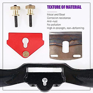 Swpeet 8Pcs 9" 10" Adjustable Spokeshave with Replacement Blades and 4-Way Rasp File with Portable Woodworking Planes Wood Working Hand Tool Kit, Metal Blade Wood Working Hand Tool for Wood Craft