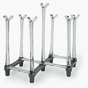 Venls Cup Drying Rack for Bottle,Drinking Glass/Plastic Bag Dryer for Reusable Ziplock Plastic Food Storage Bags Drying Rack Gray