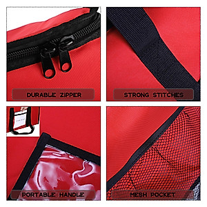 ZOOFOX Insulated Food Delivery Bag, XXXL Premium Commercial Catering Thermal Bag for Cold and Hot Food Transport, 22" x 16" x13" Insulated Cooler Bag for Grocery, Car, Picnic, Beach, Camping