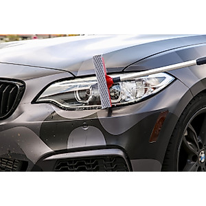 Squeegee for Window Cleaning with Long Handle, 2-in-1 Window Squeege for Home, Car Windshield, Mirror, Glass Cleaning with Extension Pole 18"-30"