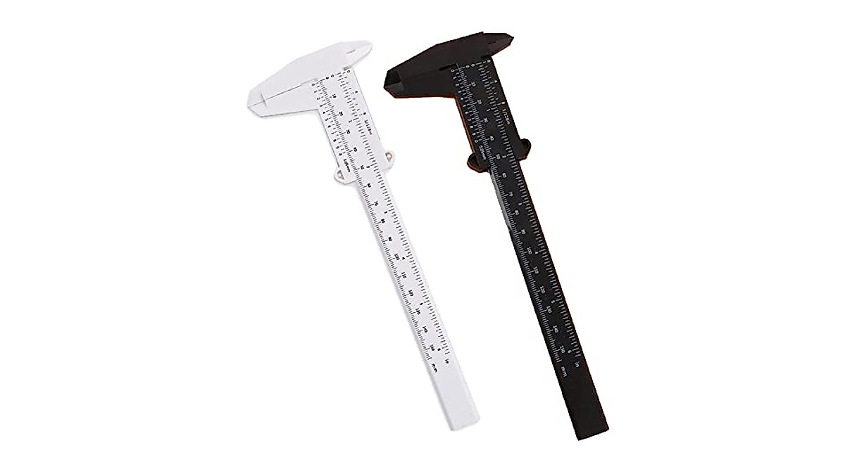 2pcs 6Inch 150mm Mini Caliper Double Scale Plastic Vernier Caliper for ...