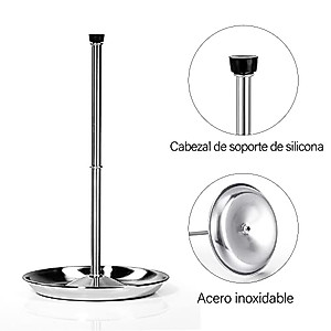 Drincarier Wine Decanter Drying Stand with Silicone Head to Prevent Scratches-Detachable Shelf Decanter Rack Holder with Drip Catching Base, Decanter and Wine Glass NOT Included (Water Plate Type)…